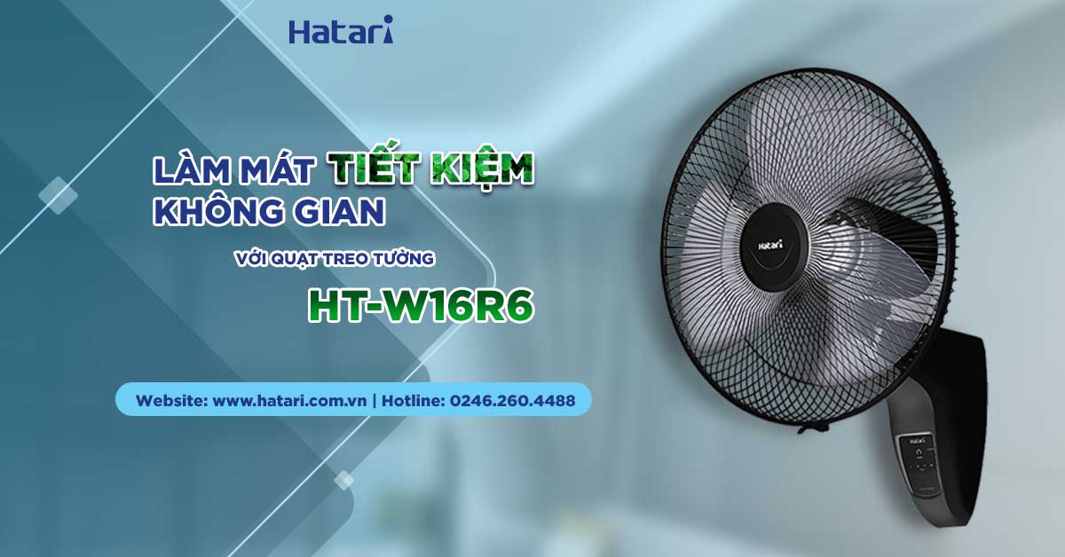 Quạt treo khiển Hatari( HT -W16R6 ) sải cánh 400 - Thiết bị điện Thanh ...